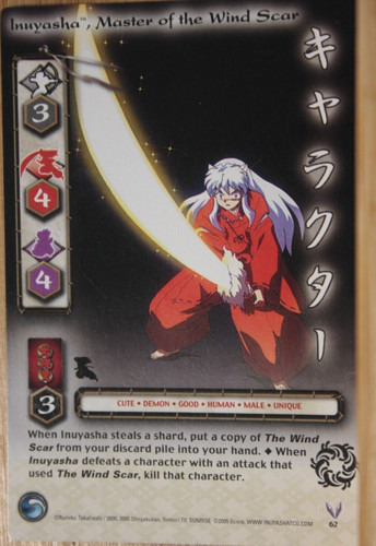 InuYasha-"Inuyasha, Master of the Wind Scar" Set Jaki #62 | eBay