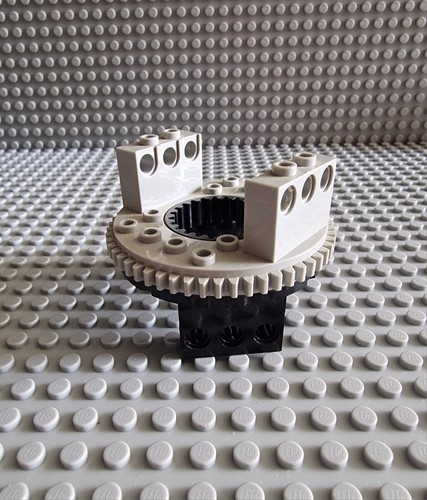 LEGO Technic Drehkranz Zahnrad Zahnkranz 7x7 alt hellgrau schwarz 2856 ...