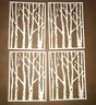Birch Trees Early Summer Paper Die Cut Embellishment Scrapbooking DIY 3 ...