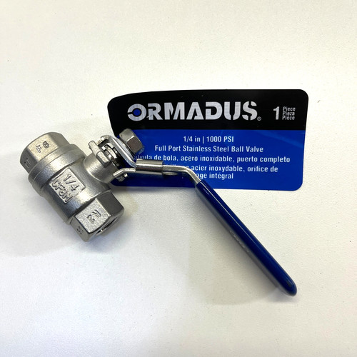 Fastenal Ormadus 0427108 Full Port Stainless Steel Ball Valve | eBay