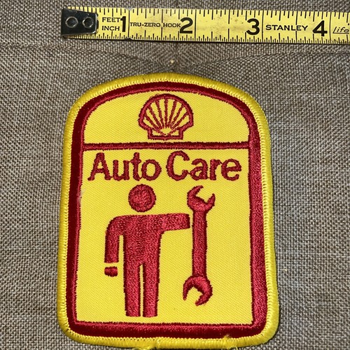 SHELL AUTO CARE EMBROIDERED SEW ON ONLY PATCH MAINTENANCE SERVICE 2 1/2 ...