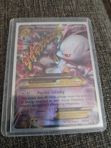 Pokemon Card - M Mewtwo EX 64 XY BREAKthrough #64/162 Ultra Rare holo ...