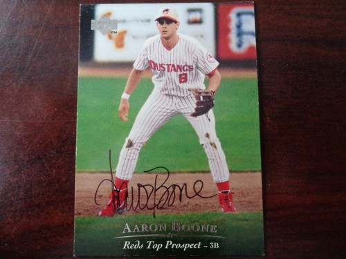 1994 Upper Deck Aaron Boone #95 *In Person* AUTOGRAPH Rookie Card ...