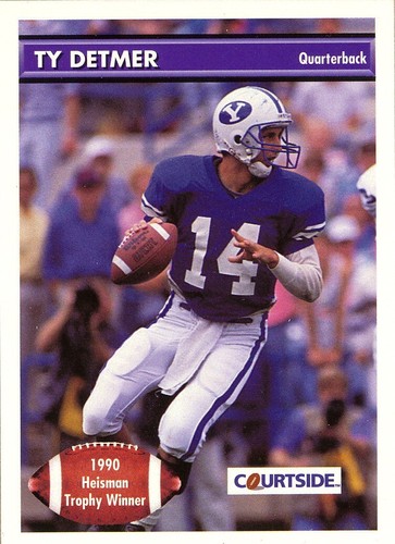 AWARD-WINNER Ty Detmer INSERT PACKERS EAGLES 49ERS BROWNS FALCONS BYU ...