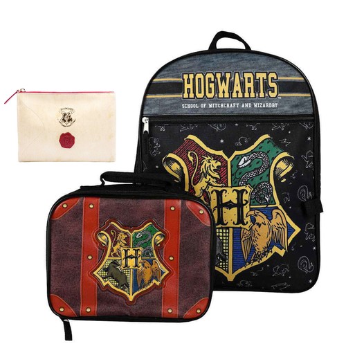 Harry Potter Hogwarts Backpack and Lunch Box with Acceptance Letter ...
