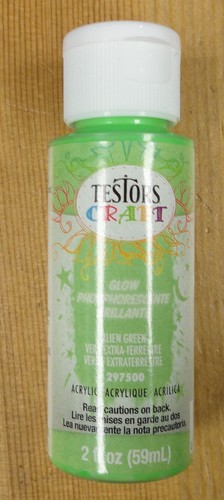 Testors Alien Green Glow in the Dark Acrylic Paint 2oz TES297500 | eBay