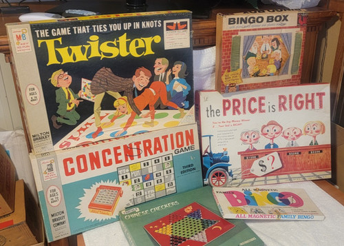 Lot of 6 VTG 1950-60s Board Games All Complete in OG Box! Great Shape ...