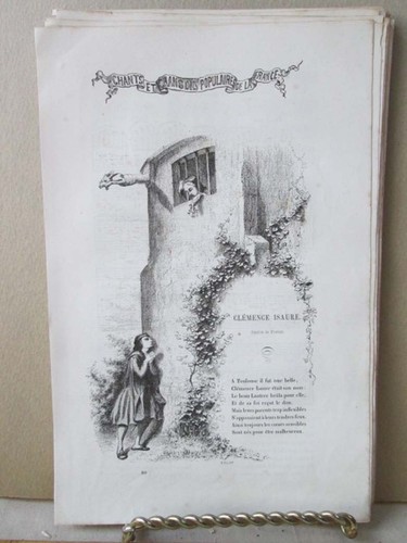 Vintage Print,CLEMENCE ISAURE,French Song+Music,1859 | eBay
