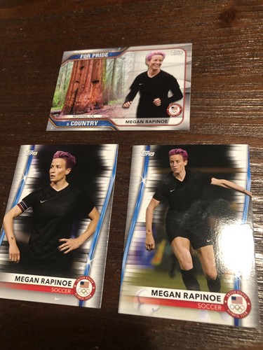 2020 US Olympics Megan Rapinoe Card Lot Base Pride & Country Insert ...