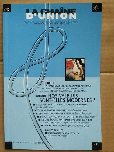 The Chain of Union No. 43 - NOS Values Sont-Elles Modern/Janvier 2008 ...