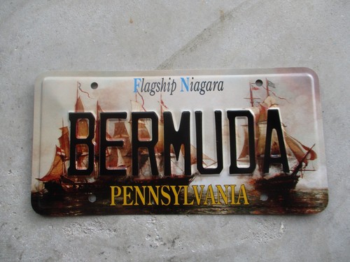 Pennsylvania Flagship Niagara license plate # BERMUDA | eBay