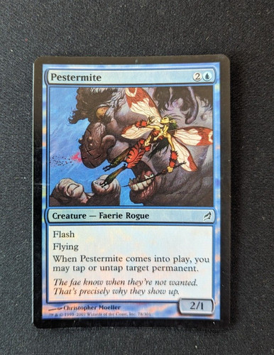 Magic Mtg FOIL Lorwyn Pestermite lightly played | eBay