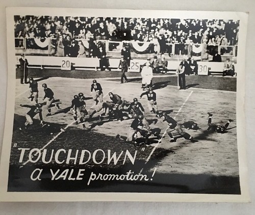 Vintage Yale University Football "TOUCHDOWN" a YALE Promotion 8x10 ...