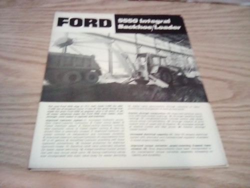 Ford 5550 Integral Backhoe Loader Brochure. | eBay