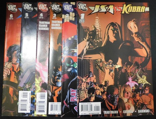 JSA VS KOBRA 1-6 DC COMIC SET COMPLETE TRAUTMANN KRAMER BABINSKI HA 2009 VF- | eBay