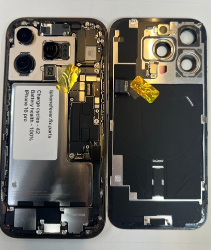 iPhone 16 Pro OEM Pull Back Housing/Frame + Back Glass + All Component ...