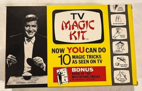 Marshall Brodien Vintage TV Magic Kit circa 1970 - 10 Magic Tricks-As ...