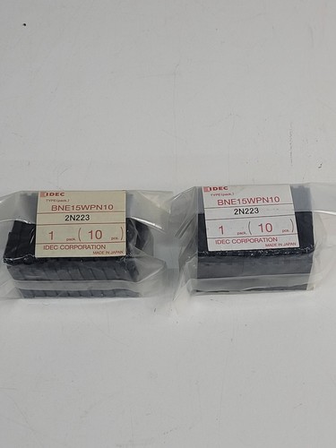 IDEC BNE15WPN10 END PLATE (PKG OF 10) Lot Of 2 NEW sp17 | eBay