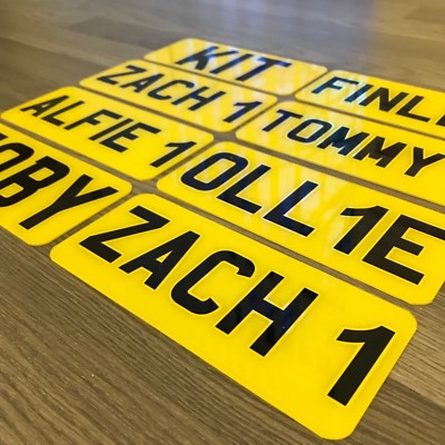Kids Personalised Number Plates for sale | eBay