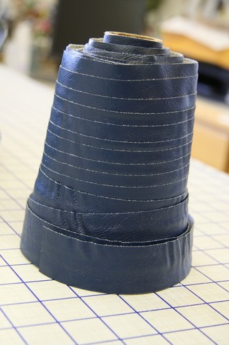 BISON Single-Fold 1.25" Dark Blue Vinyl Binding ~ 18 yds. ~ Auto/Carpet ...