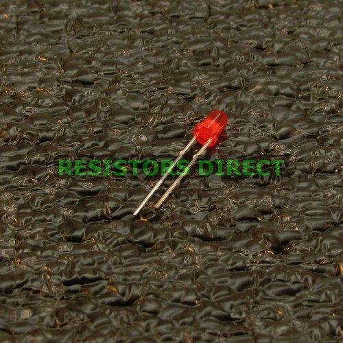 25pcs Round 3mm Red T1 LED 300 MCD Diffused Kit HAM Radio US Seller 25x ...