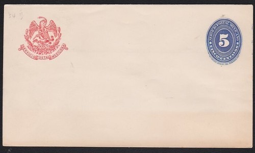 MEXICO Early postal stationery envelope - unused ...