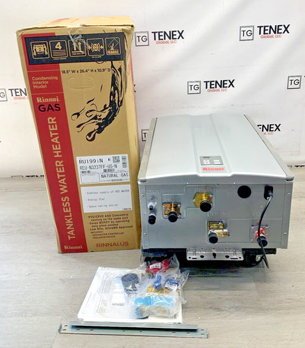 Rinnai RU199iN Indoor Tankless Water Heater Natural Gas 199K BTU (S-29 ...