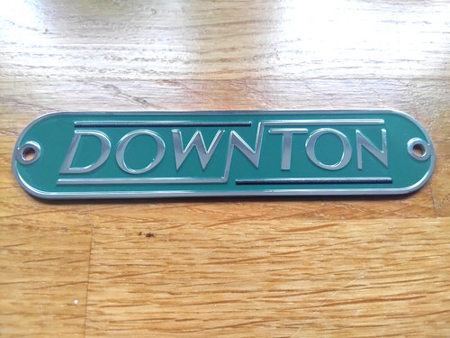 CLASSIC MINI COOPER S DOWNTON METAL BOOT BADGE RARE WORKS MK1 BMC MPI ...