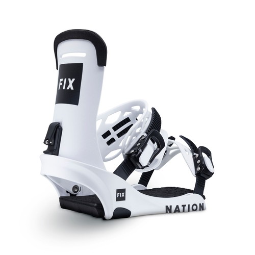 Fix Bindings Nation Men's Park Snowboard Bindings, White, Small | eBay