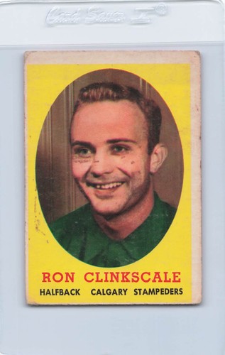1958 Topps CFL #61 Ron Clinkscale Stampeders VG/EX *DA-B2384 | eBay