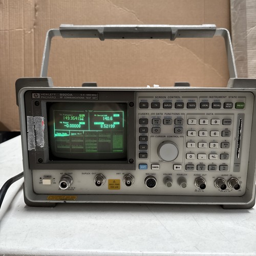 HP 8920A 0.4-1000 MHz RF Communications Analyzer OPT 014/102 | eBay