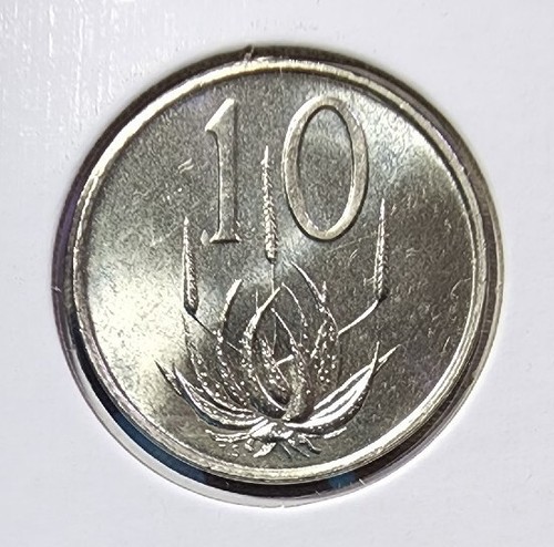 1966 South Africa 🇿🇦 10 Cents Foreign Rand Proof Animal Coin KM 68.1 ...