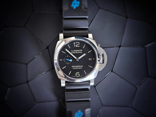 Panerai Luminor Steel Men's Black leather Watch - PAM01372 PAM1372 40mm ...