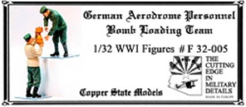 COPPER STATE MODELS CSM F32-005 1:32 WWI GERMAN AERODROME PERSONNEL (2 ...