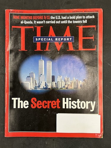 8/12/2002 Time Magazine 9/11 The Secret History World Trade Center New ...
