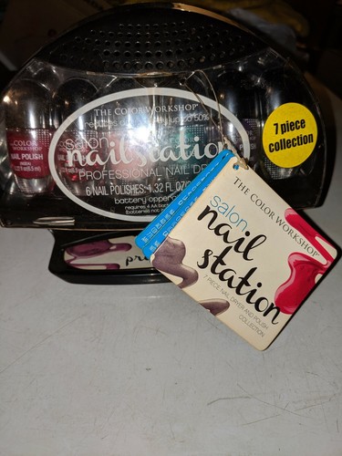 The Color Workshop Salon Nail Stations 7 pc Nail Dryer and Polish ...
