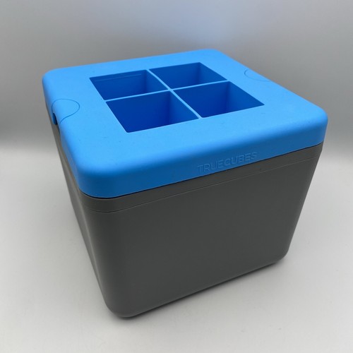 True Cubes Crystal Clear Ice Cube Maker - 4 2”X2” Ice Cube Silicone ...