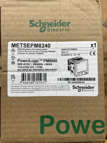 Schneider Electric METSEPM8240 Power Logic PM8240 Power Meter - BRAND ...