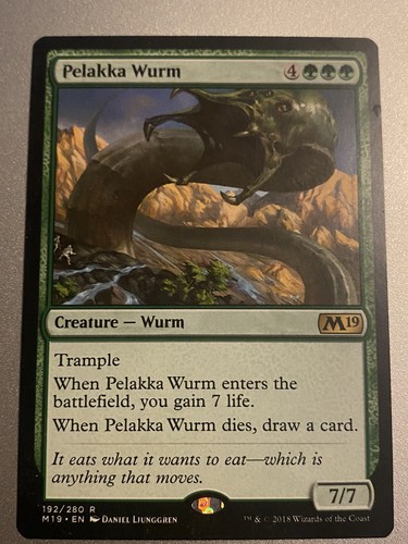 MTG Pelakka Wurm Core Set 2019 192/280 Regular Rare | eBay