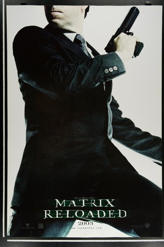 THE MATRIX RELOADED AGENT SMITH 27x40 Original DS Movie Poster 2003 ...