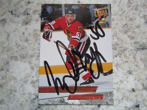Chicago Blackhawks Ivan Droppa Signed Autographed 1993-94 Fleer Ultra ...