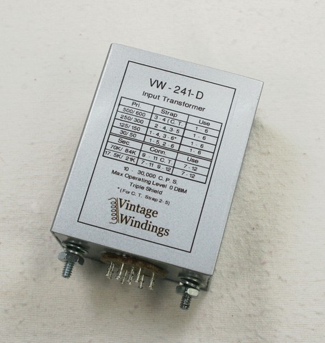 Vintage Windings VW-241-D Vacuum Tube Input Transformer Altec/Peerless ...