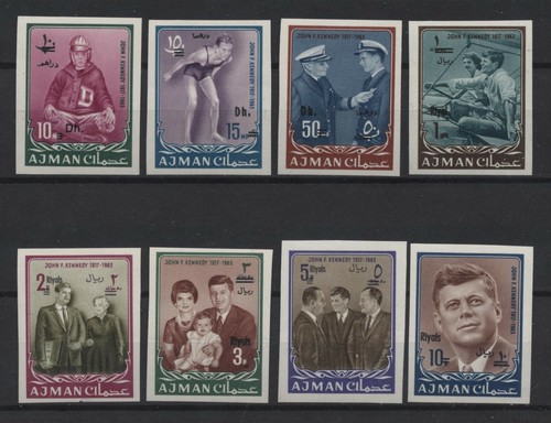 Ajman 1967 Kennedy Soprastampati Series CPL New Integra MNH Not Dent ...