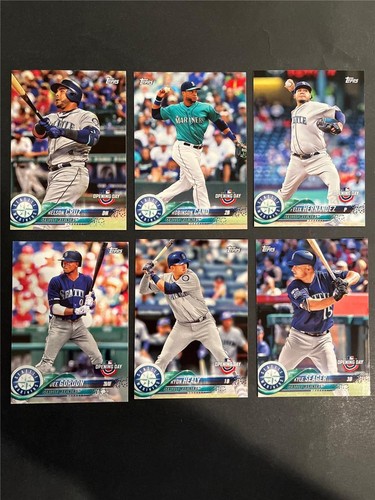 2018 Topps Opening Day Seattle Mariners Team Set 6 Cards | eBay