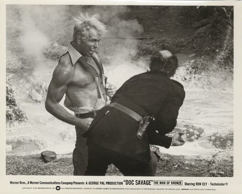 Doc Savage the Man of Bronze Ron Ely Barechested fight scene Original ...