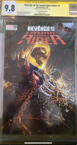 Revenge of the Cosmic Ghost Rider 1 Scorpion Comics Clayton Crain CGC 9 ...