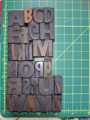 Wooden Letter Printing Blocks for sale | eBay