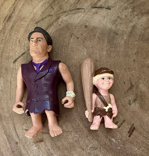 Mattel Flinstones Evil Cliff Vandercave & Bam Bam Action Figures 1993 ...