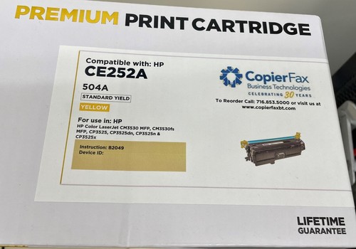 CE252A Yellow Print Cartridge (Brand New in Box) | eBay