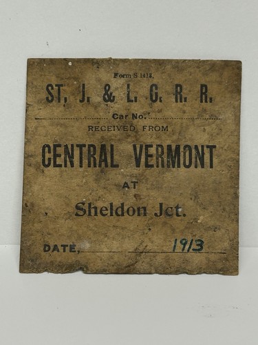 Central Vermont Railroad Sheldon Jct VT Vermont LCRR St Johnsbury Stub ...